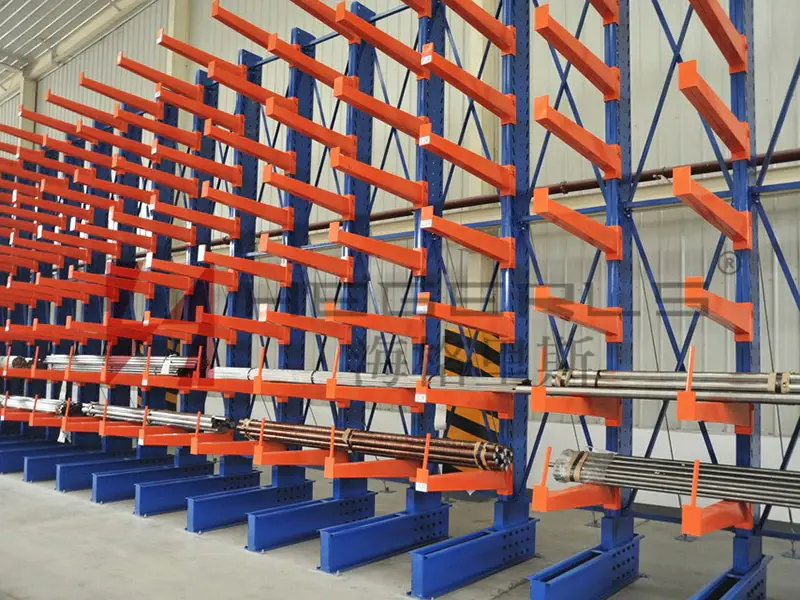 Heavy Duty Double Sided Cantilever Rack System for MDF Pipe Warehouse ...